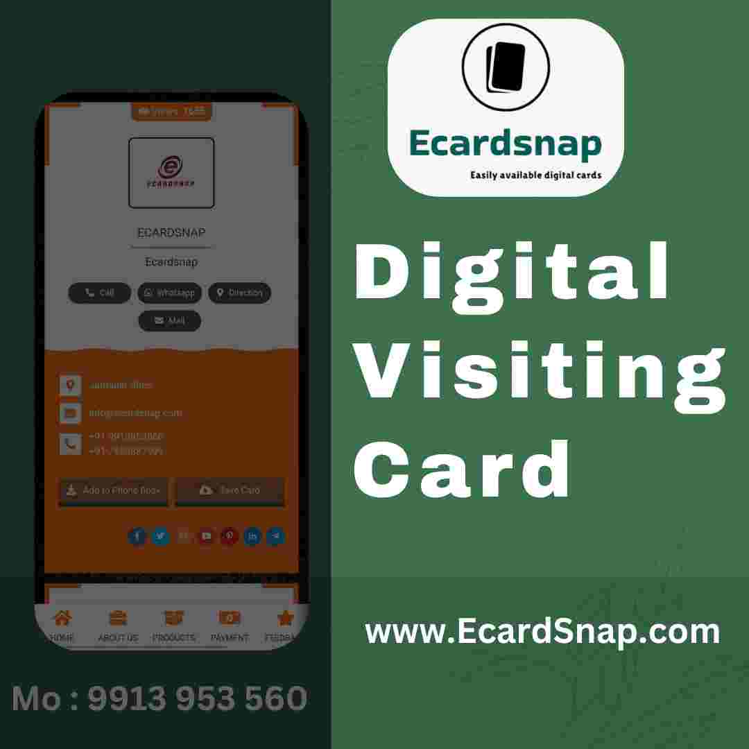 Digital Visiting Card Maker | Affordable Online Business Card Service